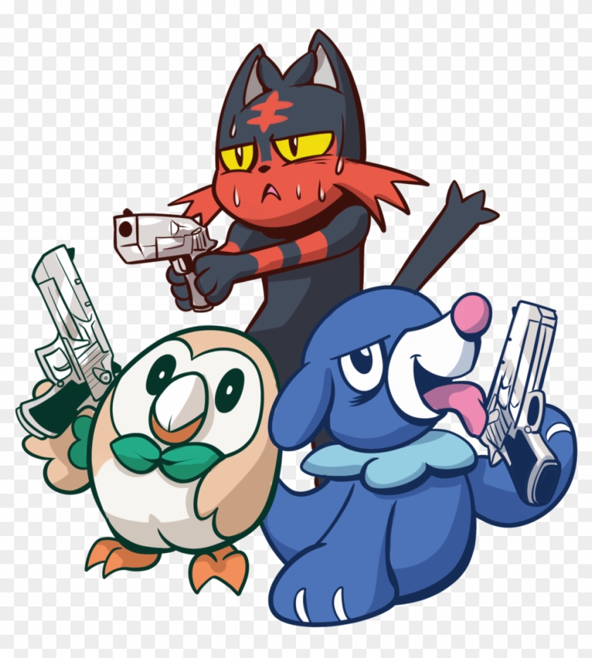 Pokemon Gun By Anaugi Pokemon Gun By Anaugi - Popplio With A Gun - Full ...
