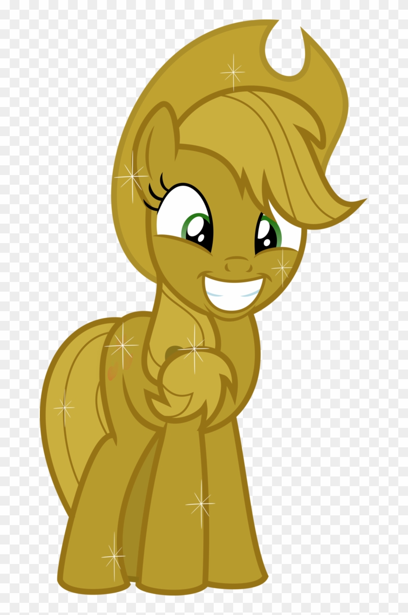Applejack Gold By Mrcbleck - Cartoon - Free Transparent PNG Clipart ...