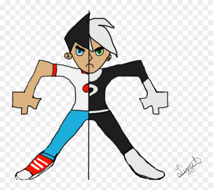 Danny Phantom Fanart By Lariasrhor - Cartoon - Full Size PNG Clipart ...