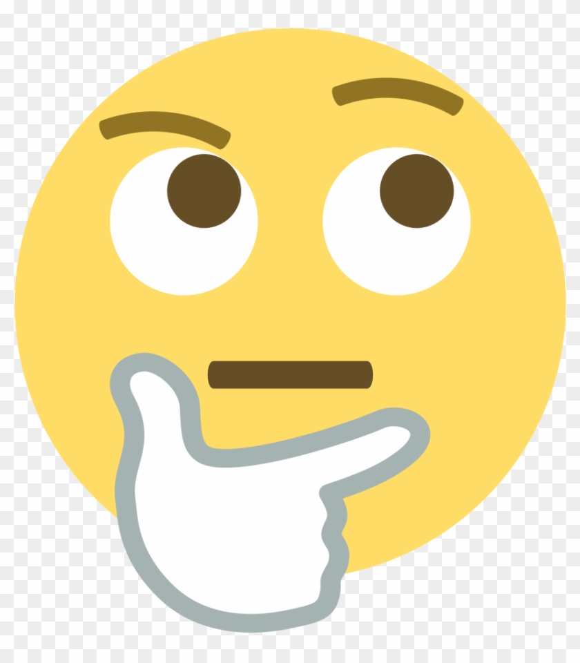 Nachdenklich Emoji - Full Size PNG Clipart Images Download