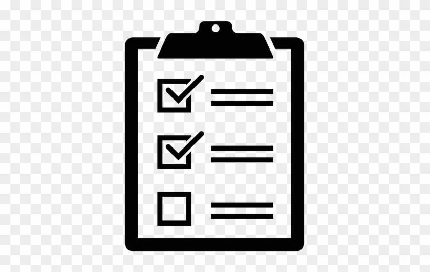 Preparing For Online Submission - Checklist Icon Black And White - Full ...