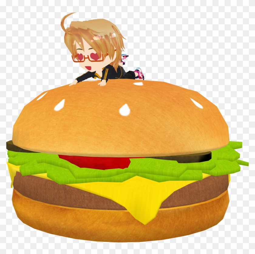 Chibi America ~ B I G Burger By Iggyalfi2319 - Mmd Burger - Full Size ...