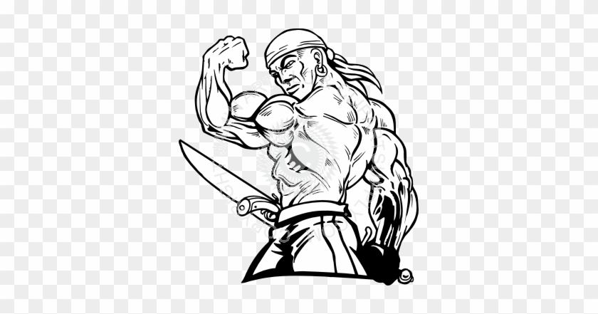 Muscle Pirate - Full Size PNG Clipart Images Download