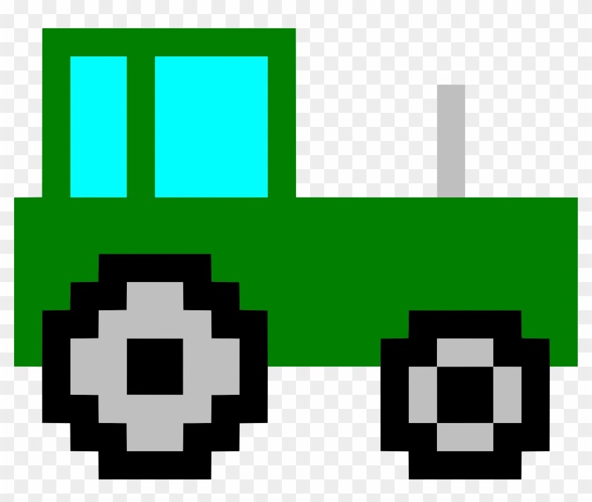 Art Tractor - Tractor Pixel Art - Full Size PNG Clipart Images Download