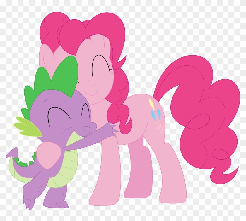 Mlp Ember And Spike Hug - Full Size PNG Clipart Images Download