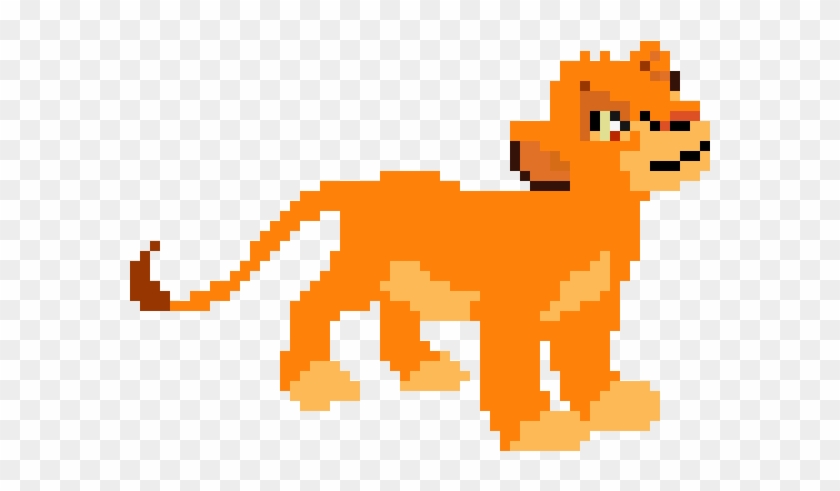 Simba Pixel Art By Brony57 - The Lion King - Full Size PNG Clipart ...