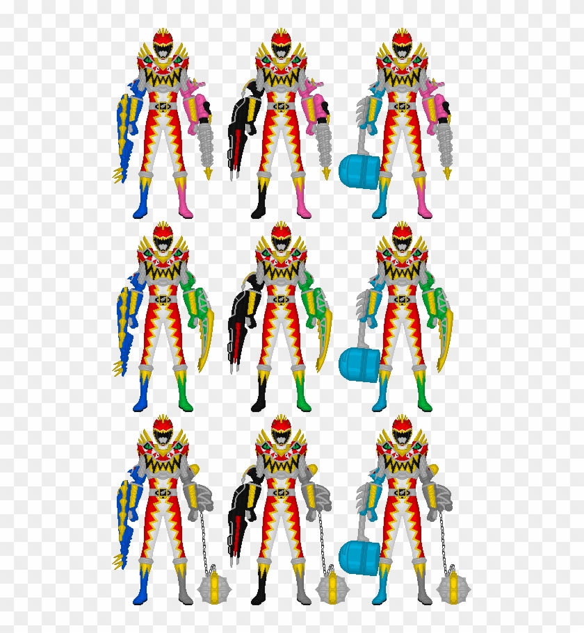 Kyoryu Red Carnival Snapping Changes By Taiko554 - Zyuden Sentai ...