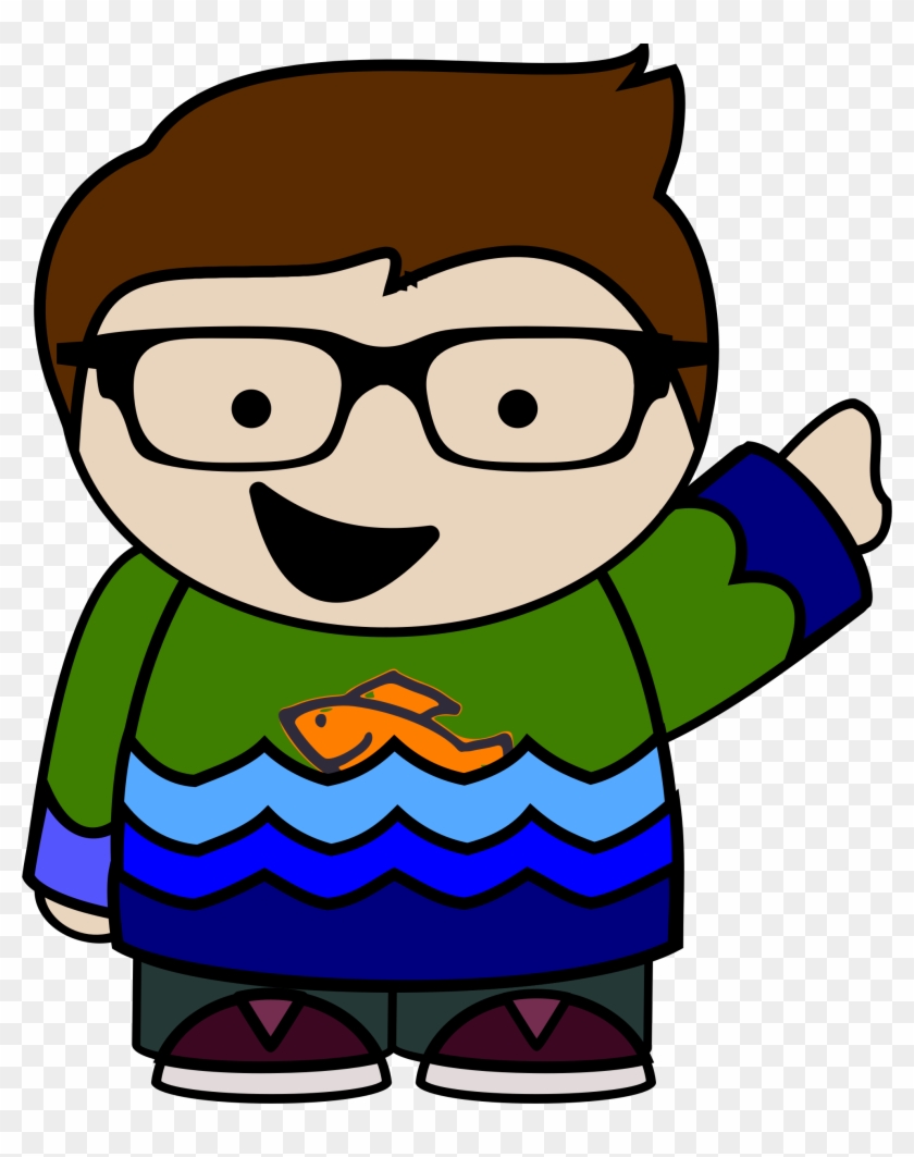 Pointing Boy - Cartoon - Full Size PNG Clipart Images Download