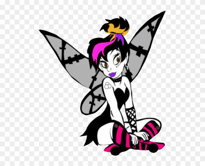 Punk Tinkerbell - Emo Tinkerbell - Full Size PNG Clipart Images Download