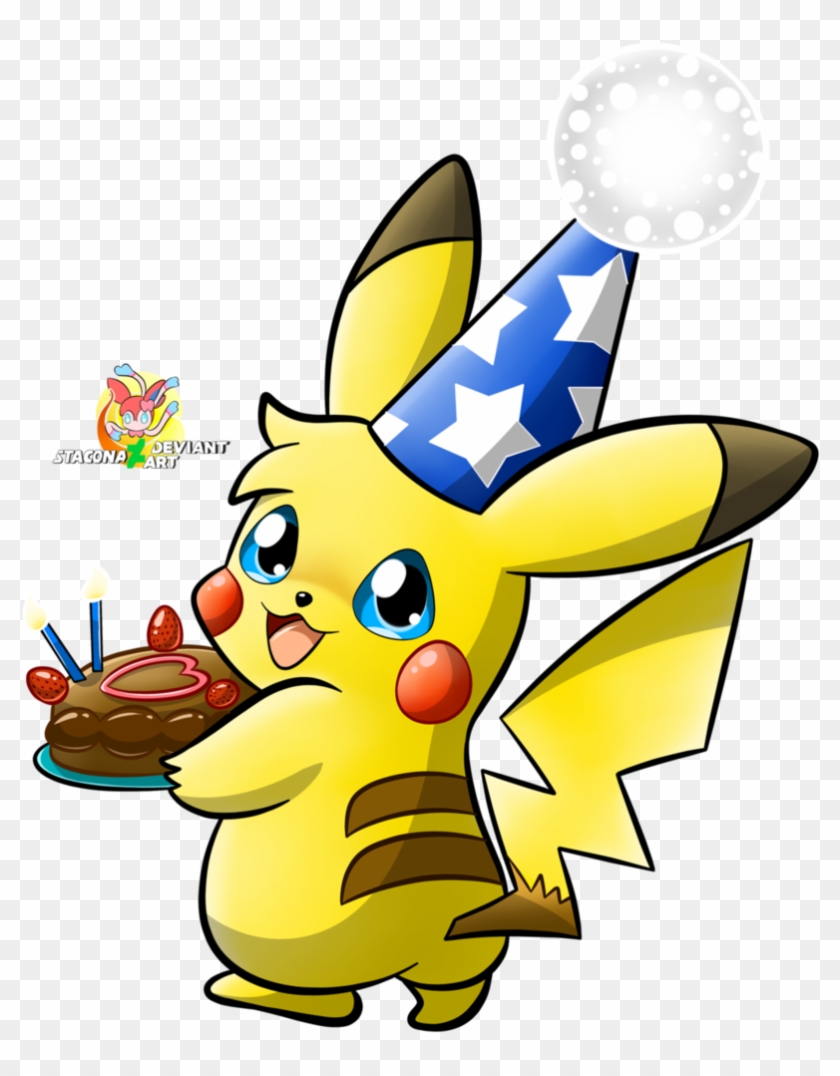 Party Pikachu By Stacona - Pikachu Party - Full Size PNG Clipart Images ...