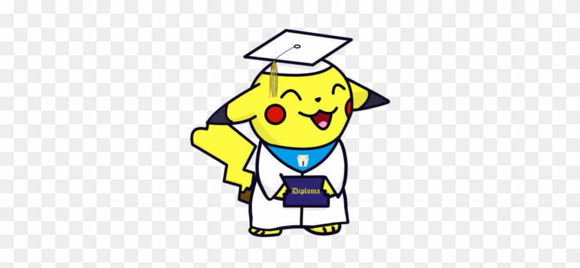 Graduation Pikachu By Solarcrush - Drawing - Full Size PNG Clipart ...