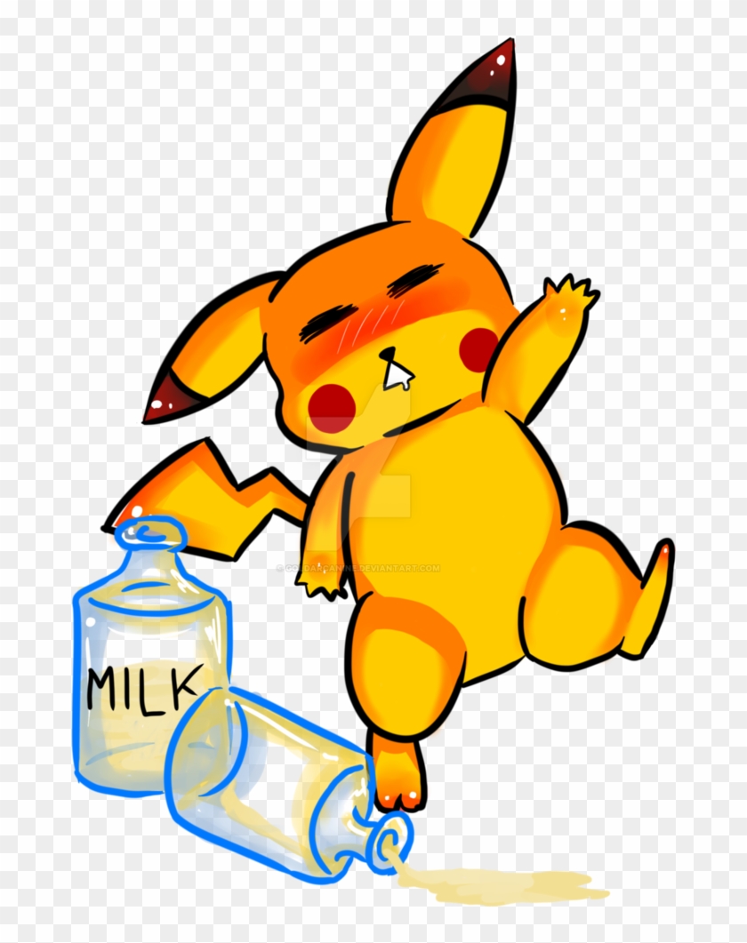 Pkmn-drunk Pikachu By Goldarcanine - Cartoon - Full Size PNG Clipart ...
