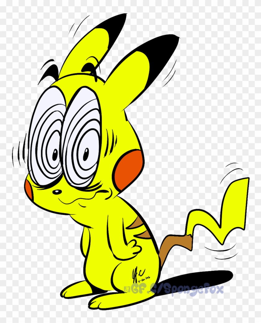 Staring Pikachu By Spongefox - Cartoon - Full Size PNG Clipart Images ...