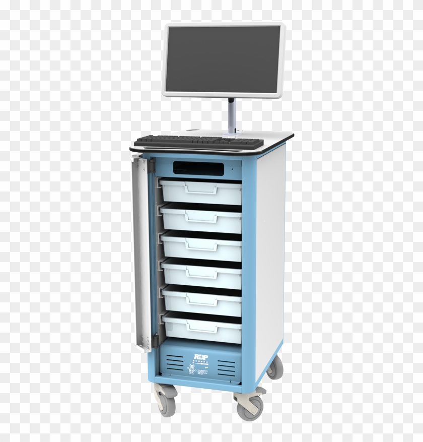 Slim Medication Computer Cart - Computer - Full Size PNG Clipart Images ...