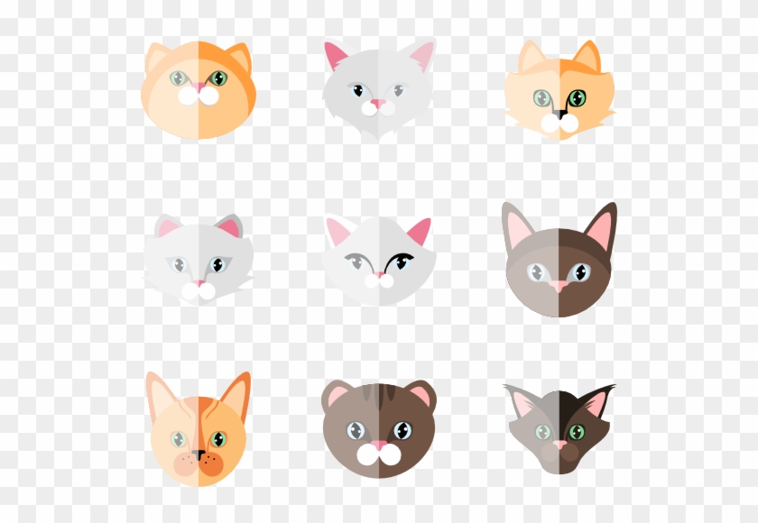 Cat Collection 9 Icons - Cartoon - Free Transparent PNG Clipart Images ...