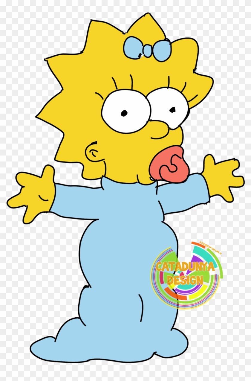 Maggie Simpson Recreation By Catadunya - Maggie Simpson Png - Full Size ...