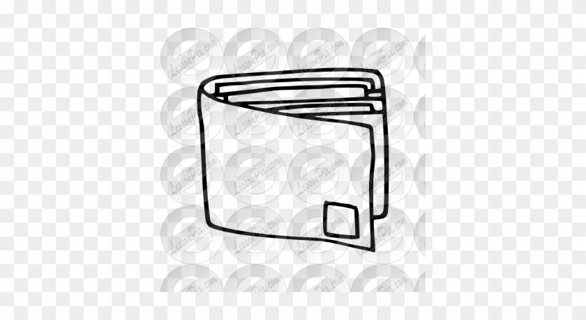 Wallet Outline - Clip Art - Full Size PNG Clipart Images Download