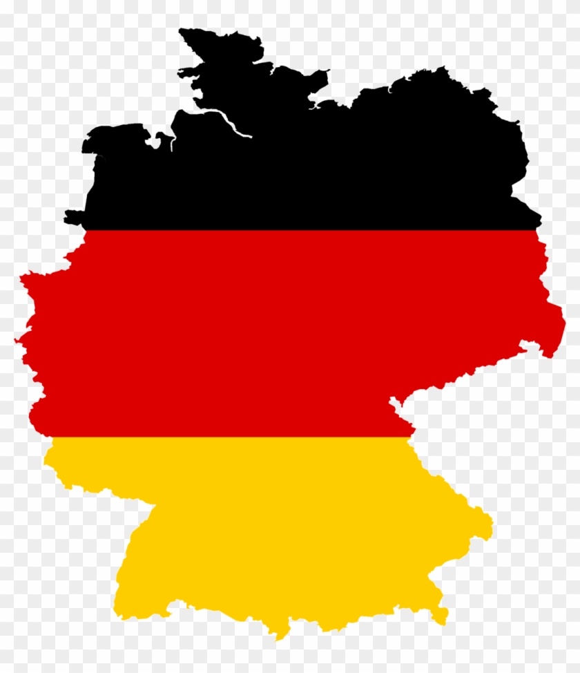 Germany Is Located In Central Europe, Bordering The - German Flag In ...