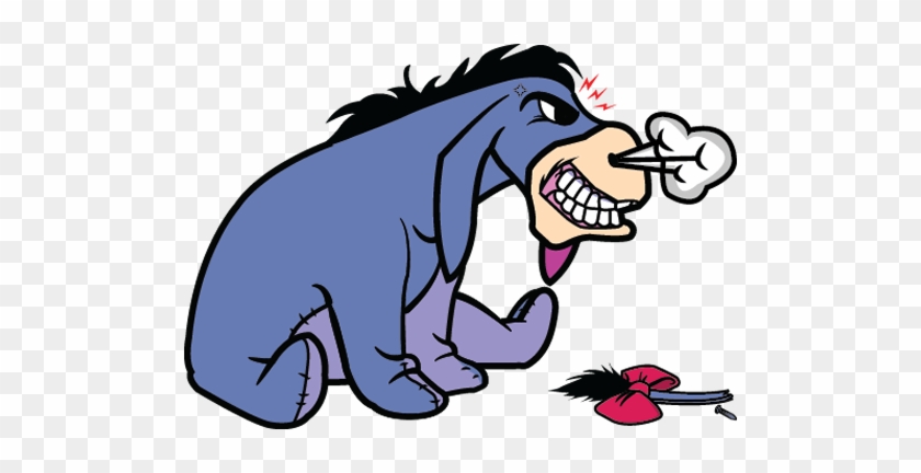 Angry Eeyore By Johnreillymar - Angry Eeyore - Full Size PNG Clipart ...