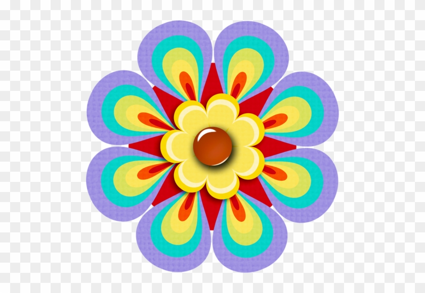 Flowers Of The You Color My World Clip Art Oh Fiesta - Flor De Colores ...