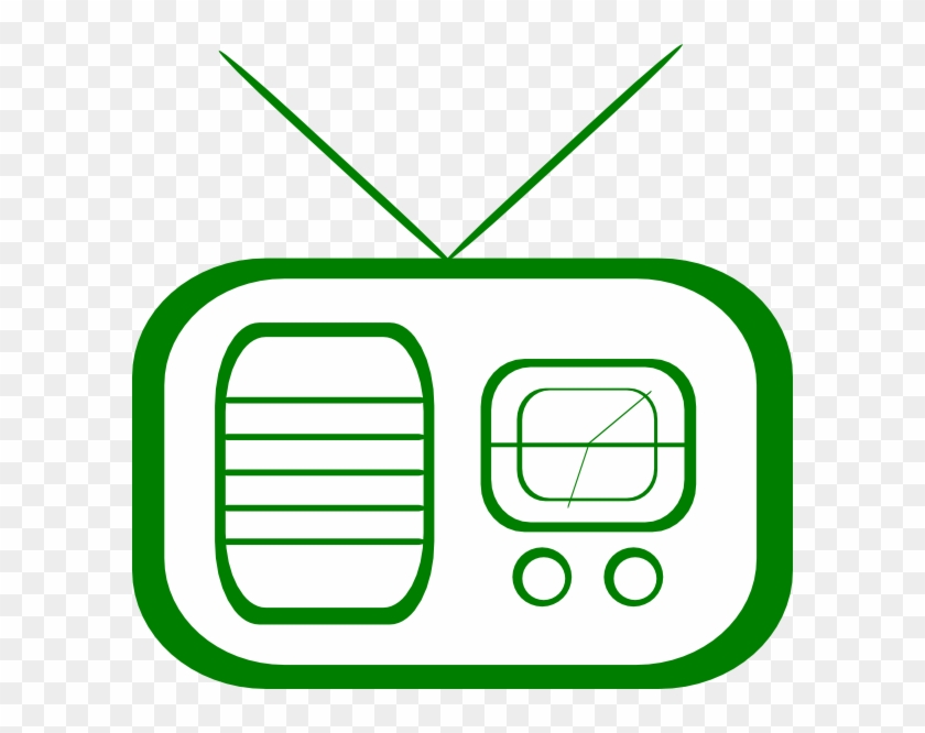 Radio Green Clip Art At Clker - Radio Line Art - Full Size PNG Clipart ...
