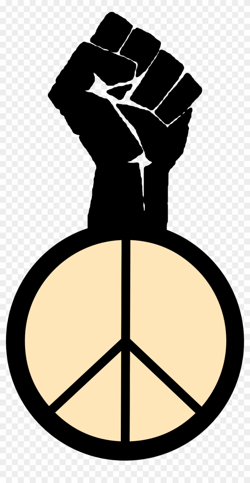 Occupy Wall Street Fight The Power Peace Fist 555px - Symbols For Cesar ...