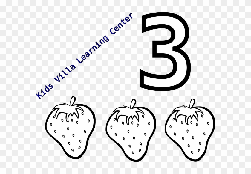 Number Three Drill Exercise Clip Art - Strawberry Clipart - Full Size ...