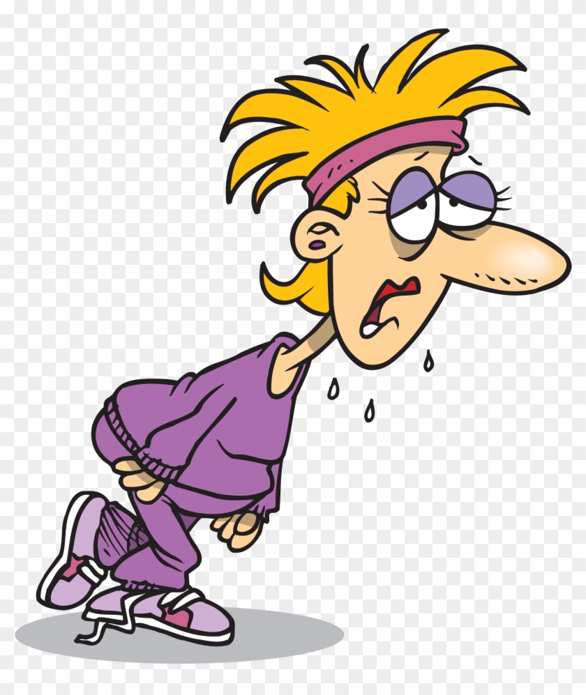 Tired After Workout Cartoon - Full Size PNG Clipart Images Download