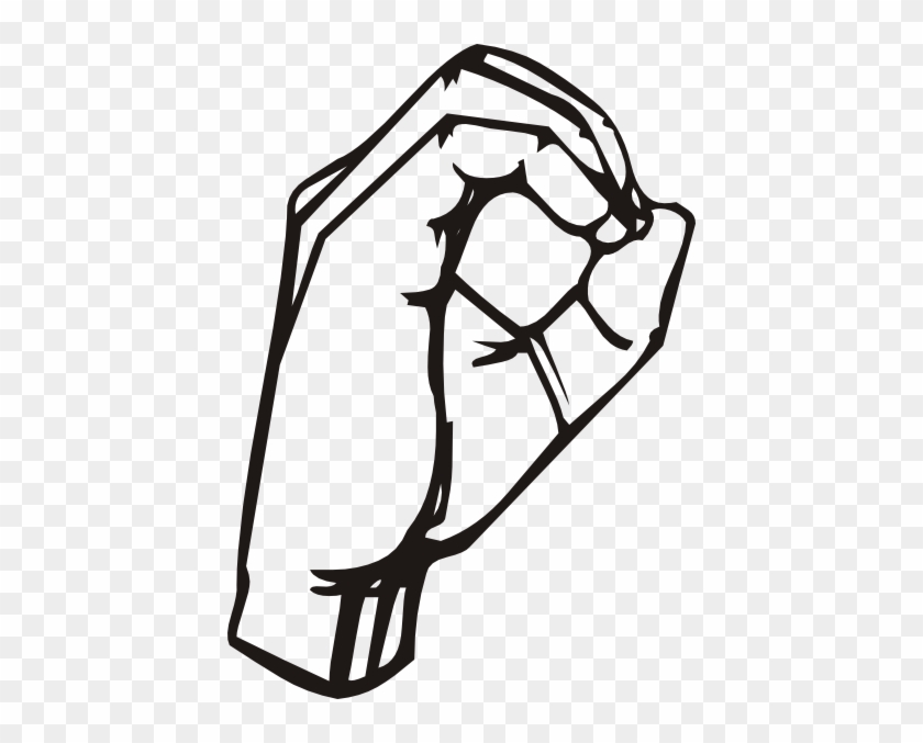 Free Vector Sign Language O Clip Art - O Sign Language Vector - Full ...