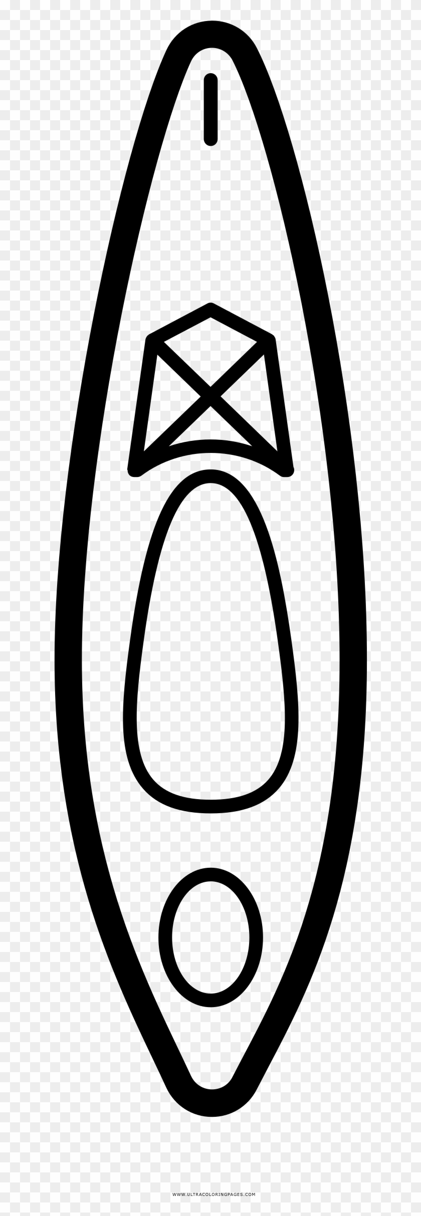 Kayak Coloring Page - Circle - Full Size PNG Clipart Images Download