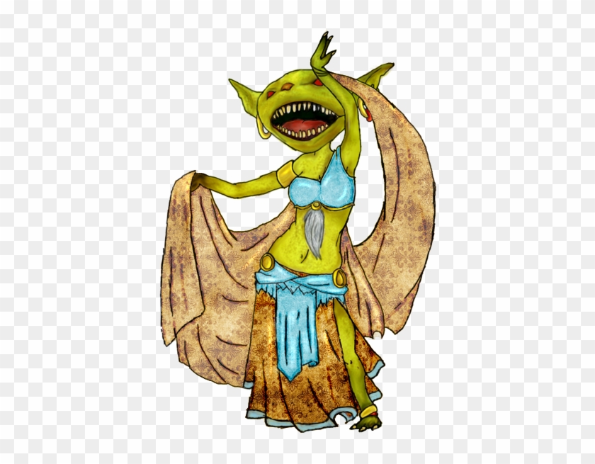 Goblin Belly Dancer By Drakynoch - Cartoon - Full Size PNG Clipart ...