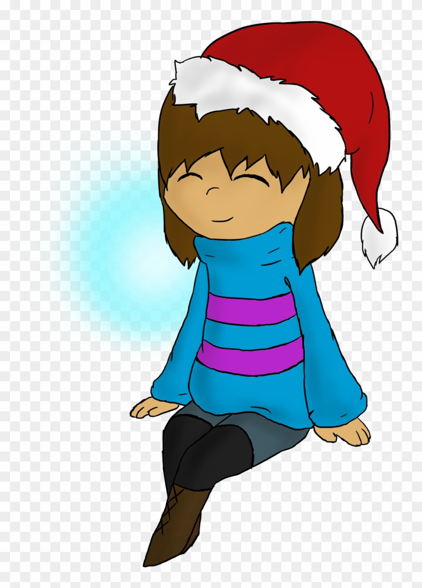 Christmas Frisk By Theshaywarrior Christmas Frisk By - Cartoon - Free ...