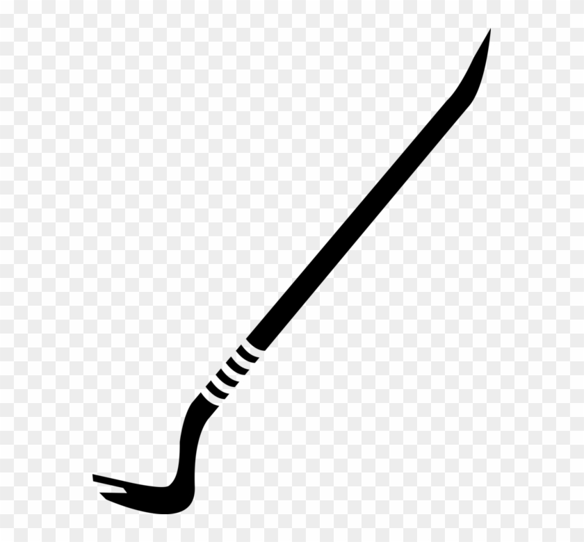 Vector Illustration Of Crowbar Wrecking Bar, Pry Bar - Vector ...