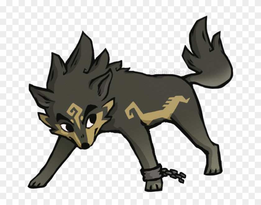 Drawn Toon Wolf - Wind Waker Wolf Link - Full Size PNG Clipart Images ...