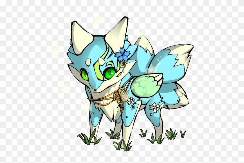 Magical Blue Fox~closed By Roxynorandanoxadopts - Cartoon - Free ...