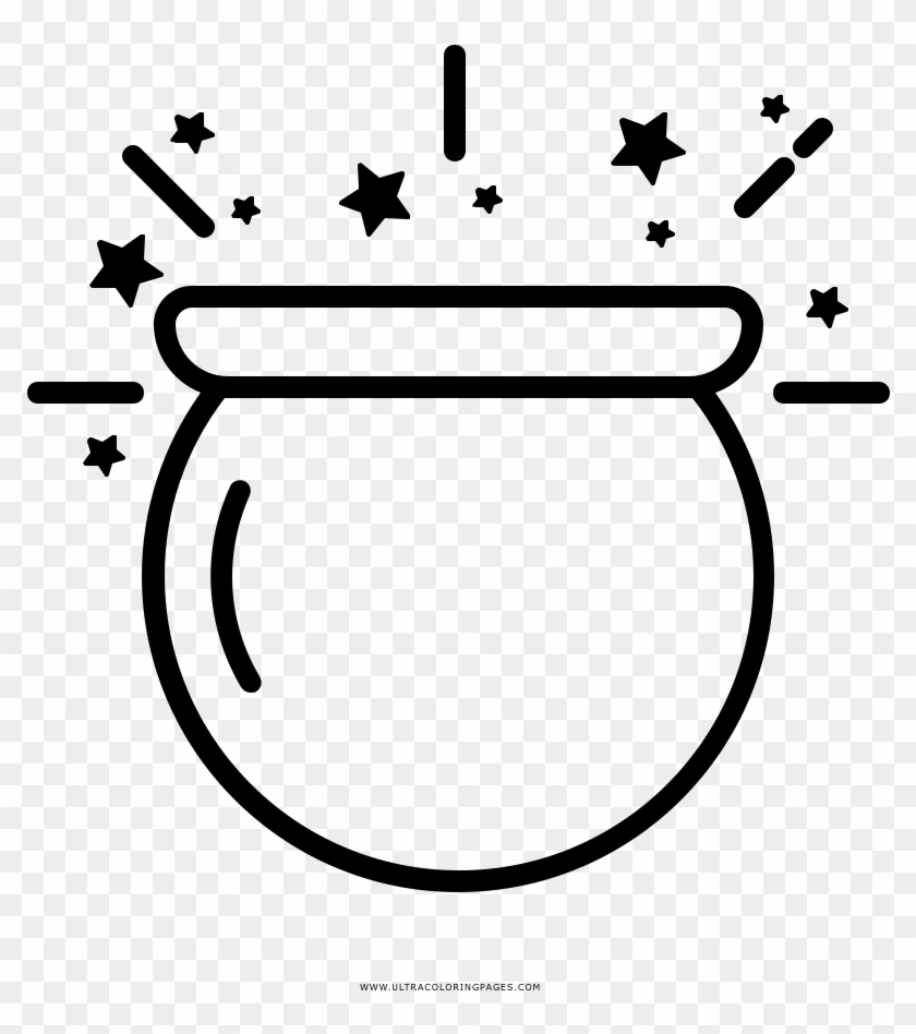 Cauldron Coloring Page - Drawing - Free Transparent PNG Clipart Images ...