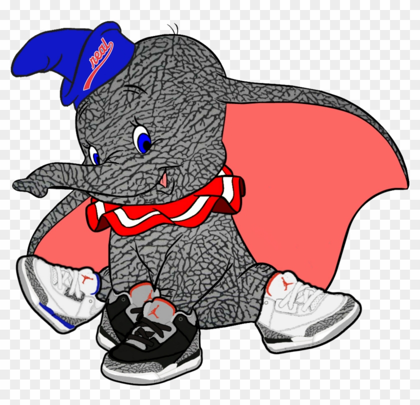 Real Dumbo - Hello Kitty Jordan Crew Neck - Full Size PNG Clipart ...