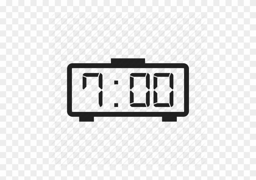 Digital Clock Svg - Full Size PNG Clipart Images Download
