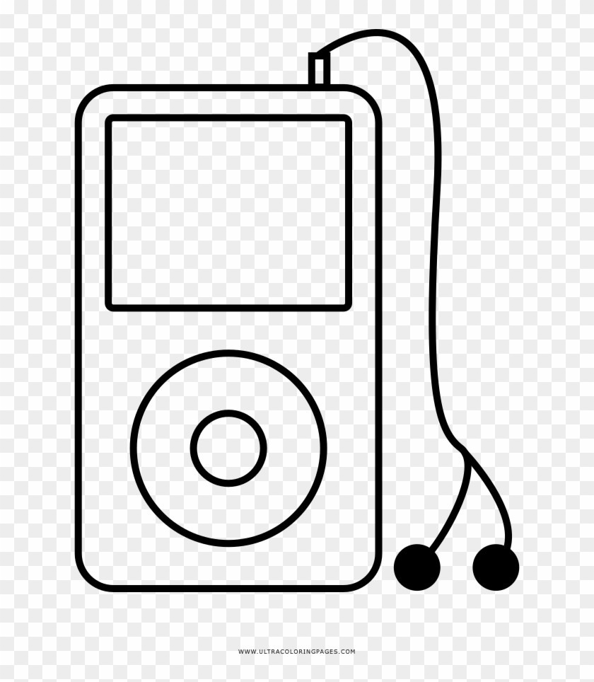 Ipod Coloring Page - Ipod Para Dibujar - Full Size PNG Clipart Images ...