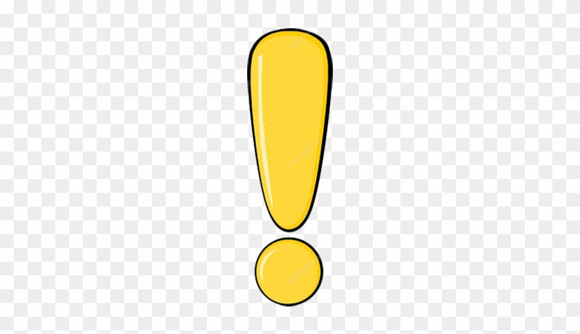 Exclamation Mark Yellow Cartoon - Yellow Exclamation Mark Png - Full ...