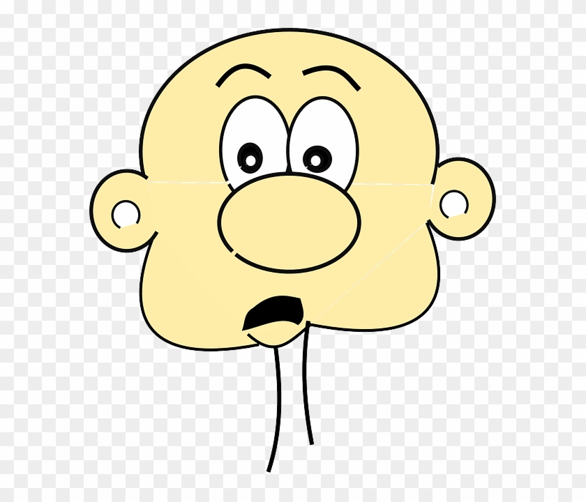 Easy Head, Simple, Man, Guy, Cartoon, Bald, Basic, - Cartoon - Full ...