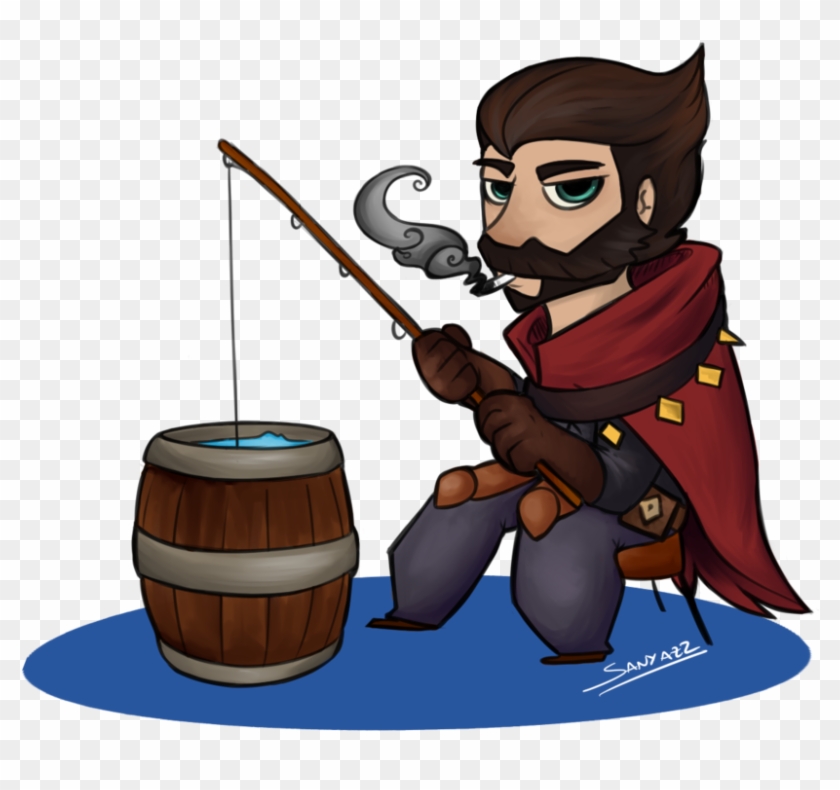 Like Fishing In A Barrel By Sanyazz - Cartoon - Free Transparent PNG ...