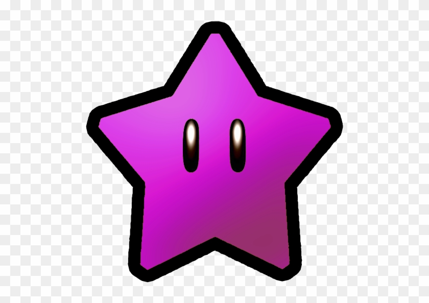 Purple Coin Star Smw3d - Purple Star Super Mario - Full Size PNG ...