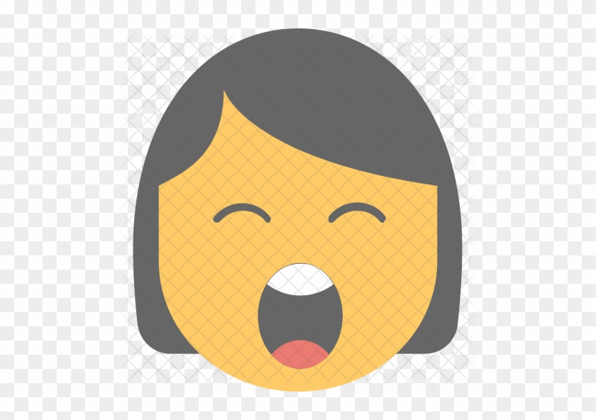 Yawn Face Icon - Design - Full Size PNG Clipart Images Download