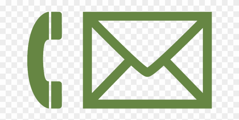 Illustration Of Phone And Envelope - Call And Email Icon - Full Size ...