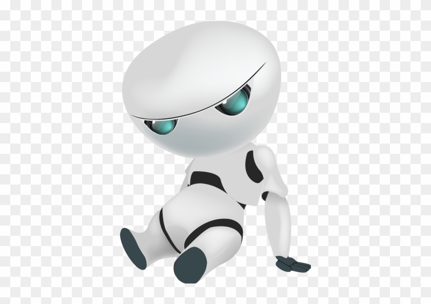 Sad Robot Image - Robot Ico - Full Size PNG Clipart Images Download