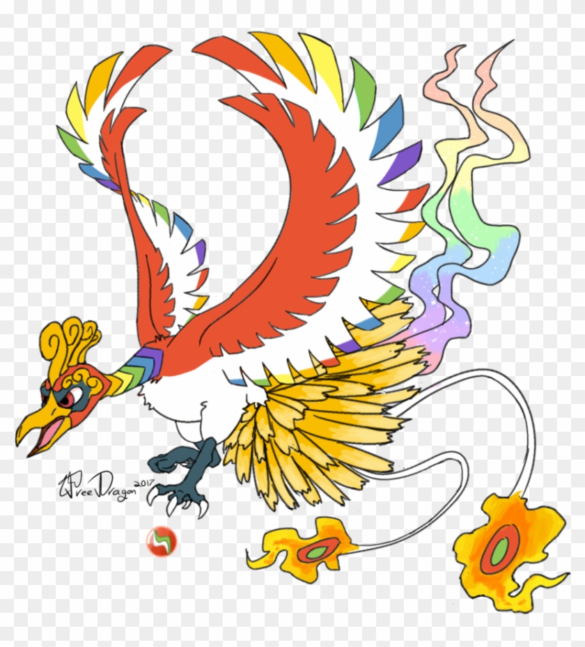 Mega Ho-oh By Thetreedragonbiscuit - Mega Ho Oh Rainbow Deviantart ...