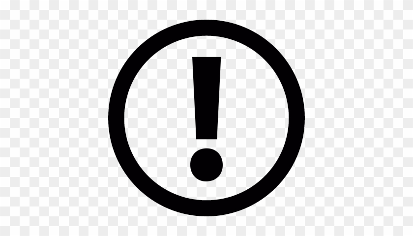 Exclamation Mark In A Circle Vector - Exclamation Mark In Circle - Full ...