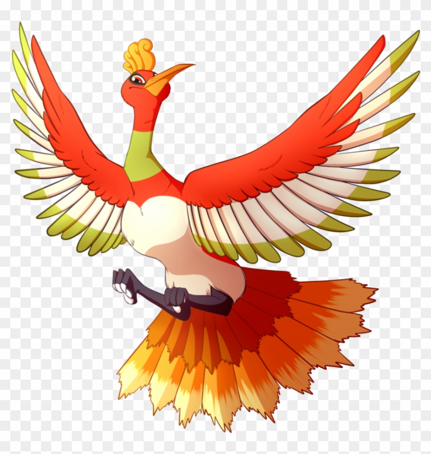 Ho Oh By Qnerdi - Pokémon - Full Size PNG Clipart Images Download