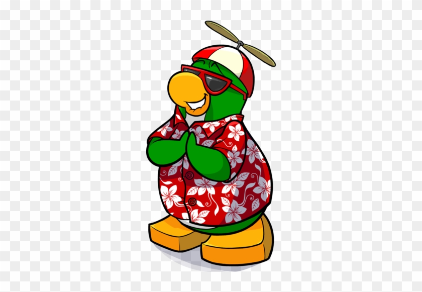 Male Appeared - Club Penguin Characters Green - Full Size PNG Clipart ...